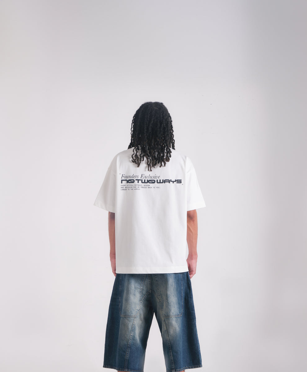 FOUNDERS' TEE - WHITE – notwoways